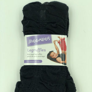 HUG-G-ALUGS | Accessories | Girls Huggalugs Solid Black Leg Arm Ruffles ...